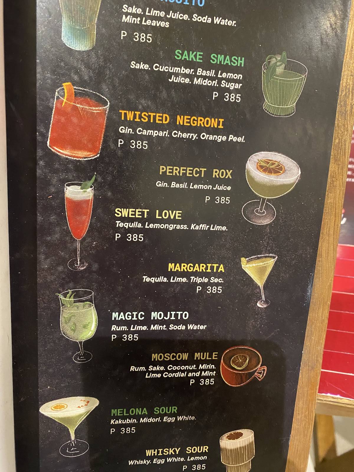 Menu at Nagi Izakaya - The Podium restaurant, Pasig