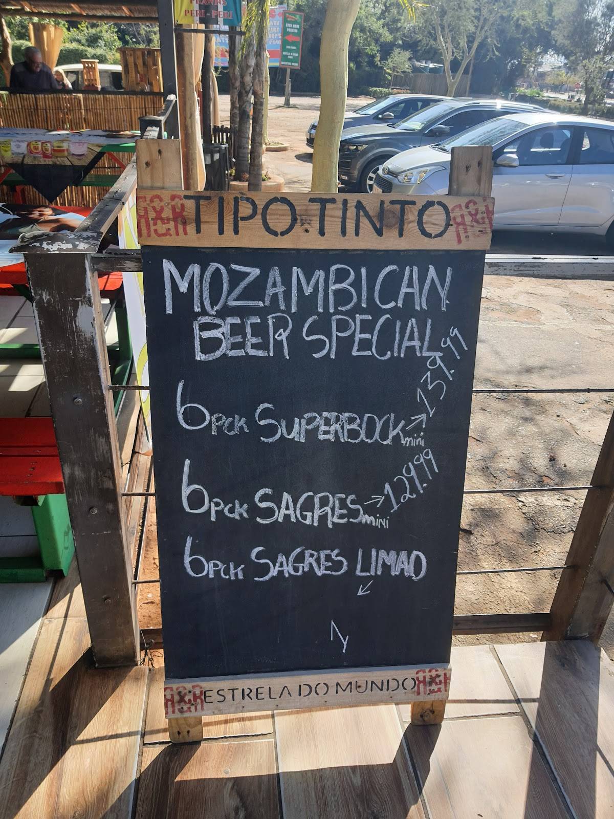 Menu at Pemba Mozambican Restaurant, Hartbeespoort