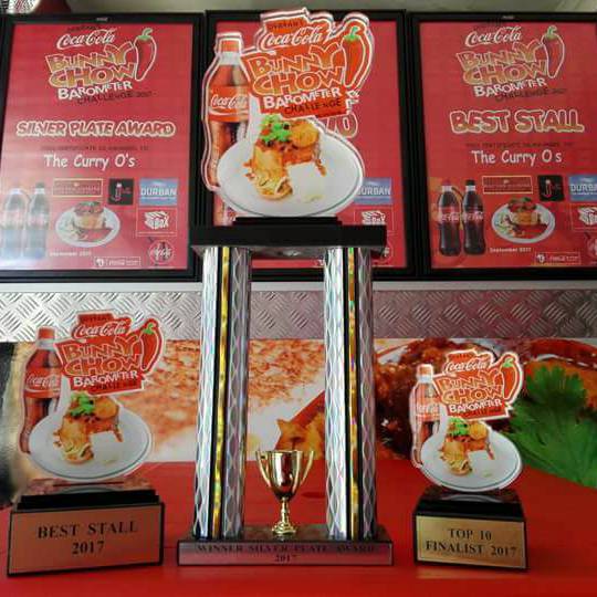 Menu at The Curry O's restaurant, Pinetown