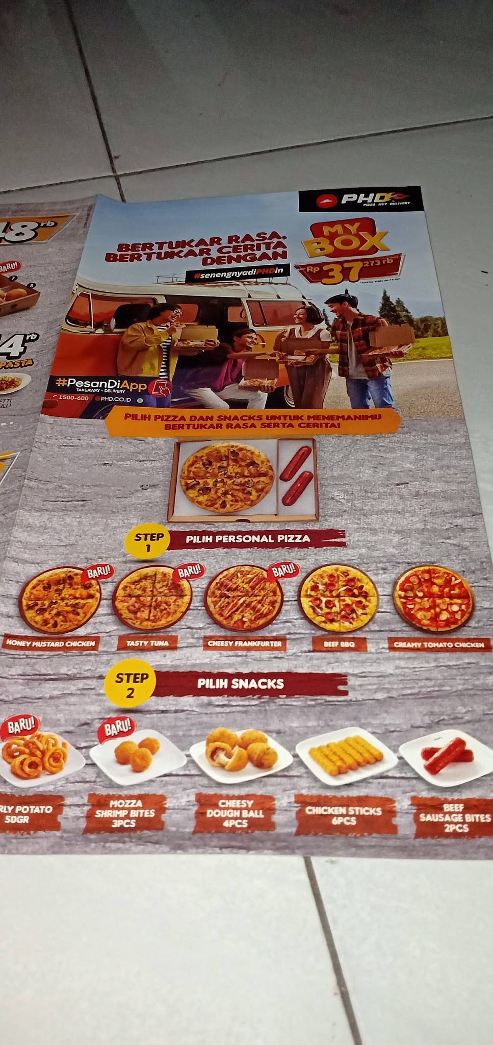 Menu at Pizza Hut Delivery - PHD Indonesia pizzeria, Surabaya, Jl.Raya ...