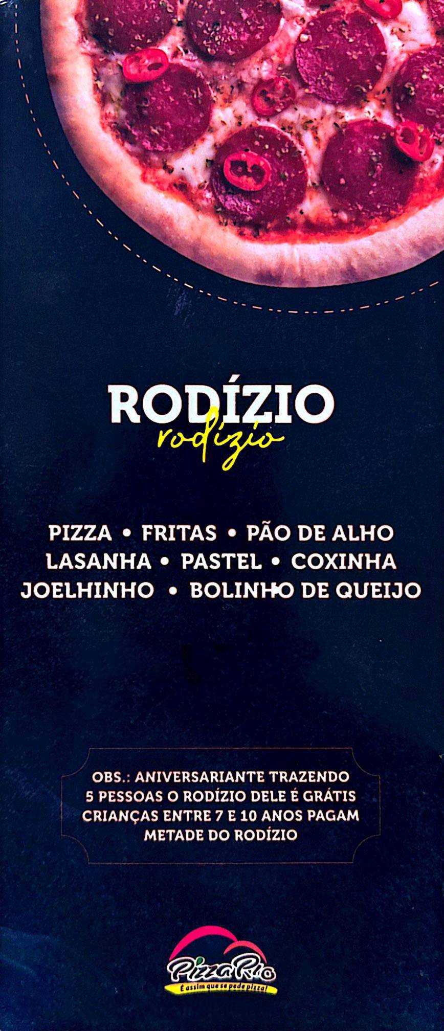Menu em Pizza Rio - Unidade Mangabeira pizzaria, João Pessoa, 1000 ...