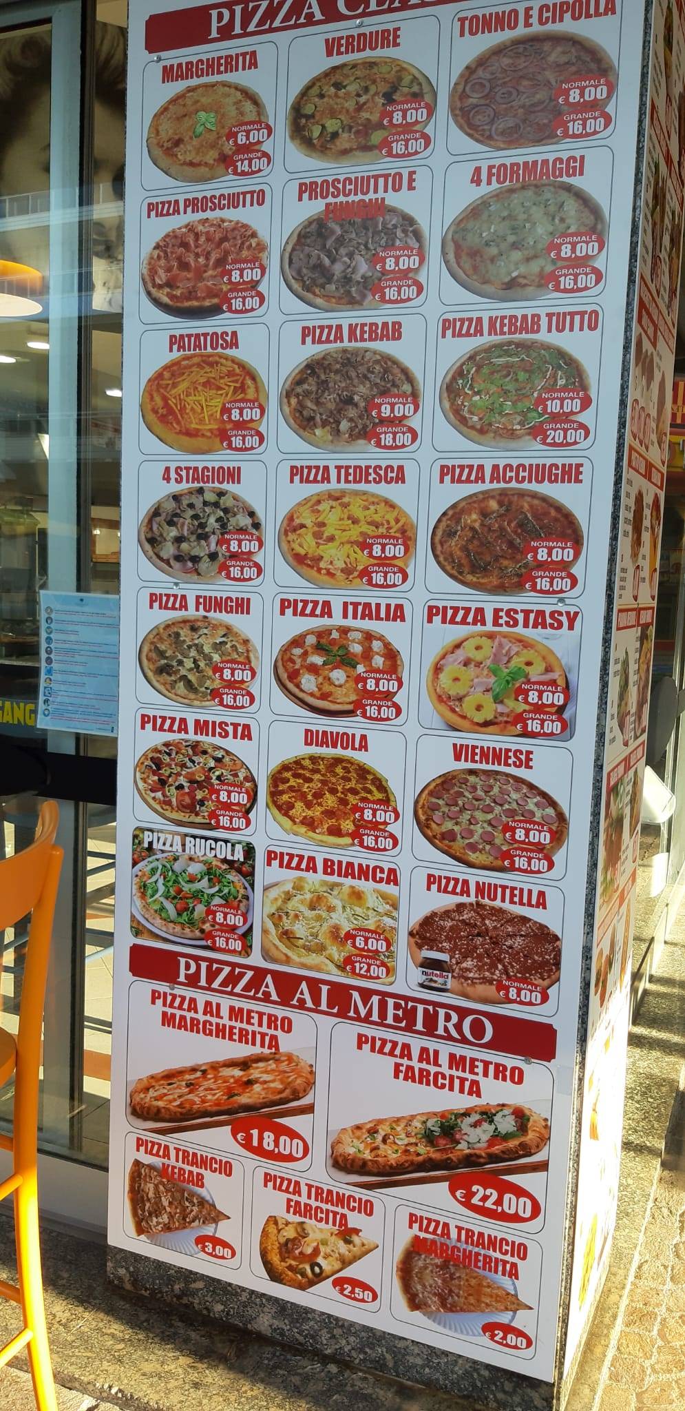 Speisekarte von Pizza & kebab Ramones, Lignano Sabbiadoro