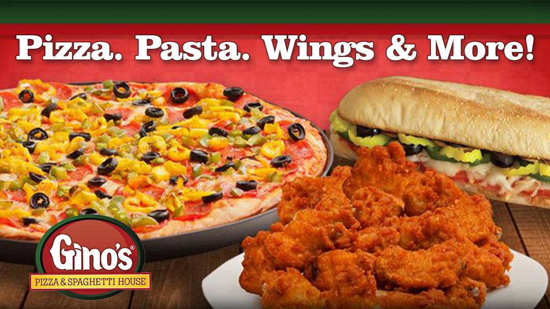 Menu at Gino's Pizza & Spaghetti House pizzeria, USA, 112 Great Teays Blvd