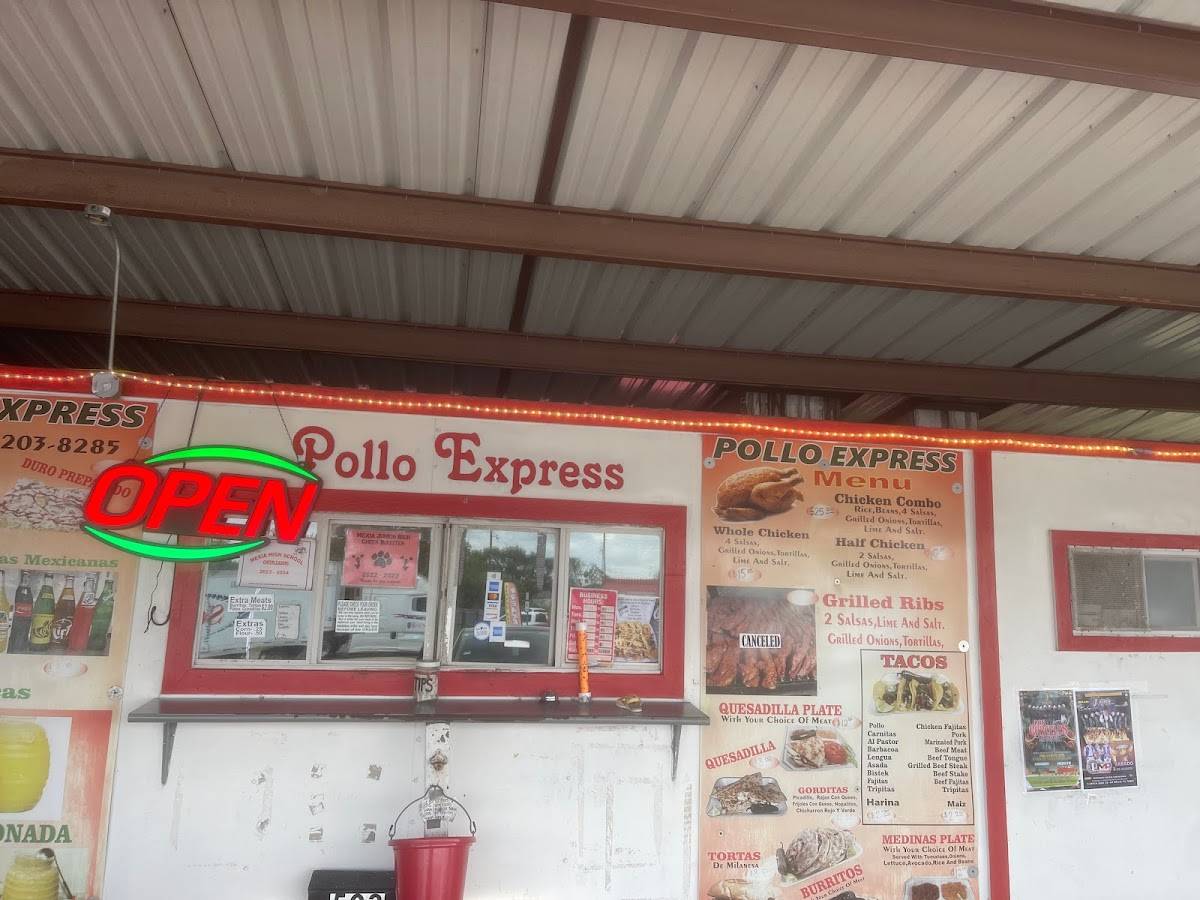 Menu at Pollo Express restaurant, Mexia, 503 W Milam St