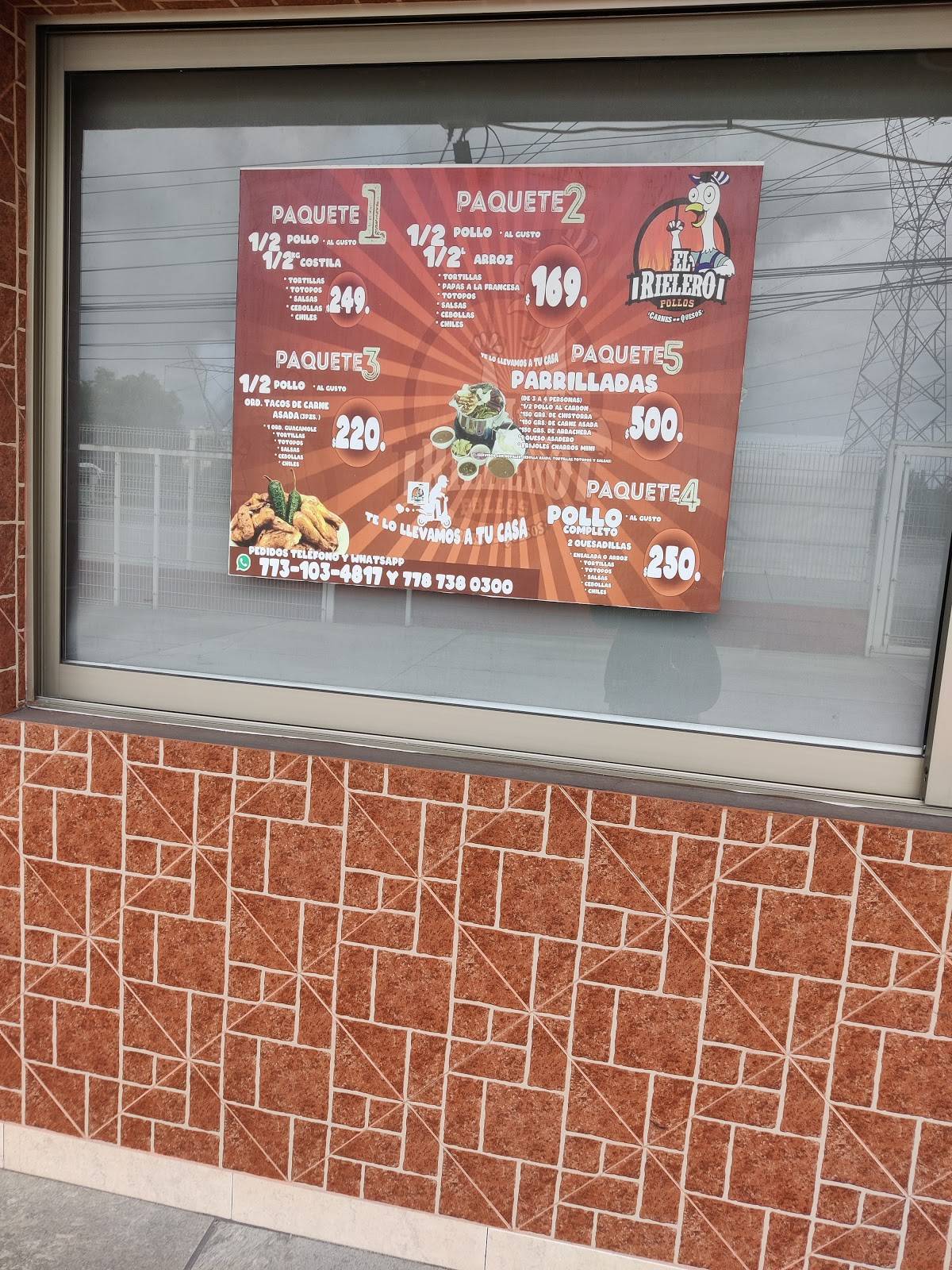 Carta del restaurante Pollo Rielero, Mexico