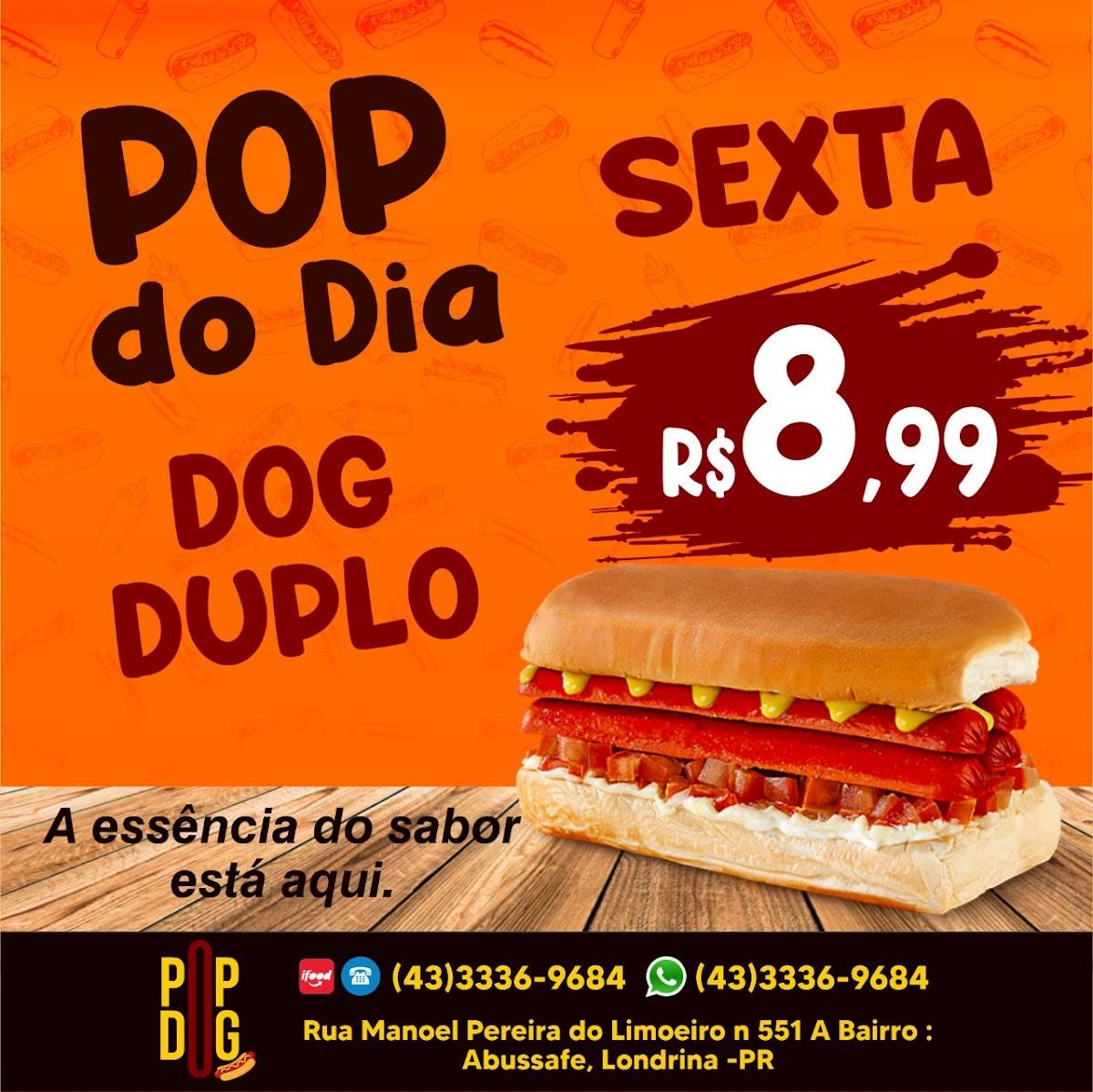 Menu em Pop Dog Delivery pub & Bar, Londrina