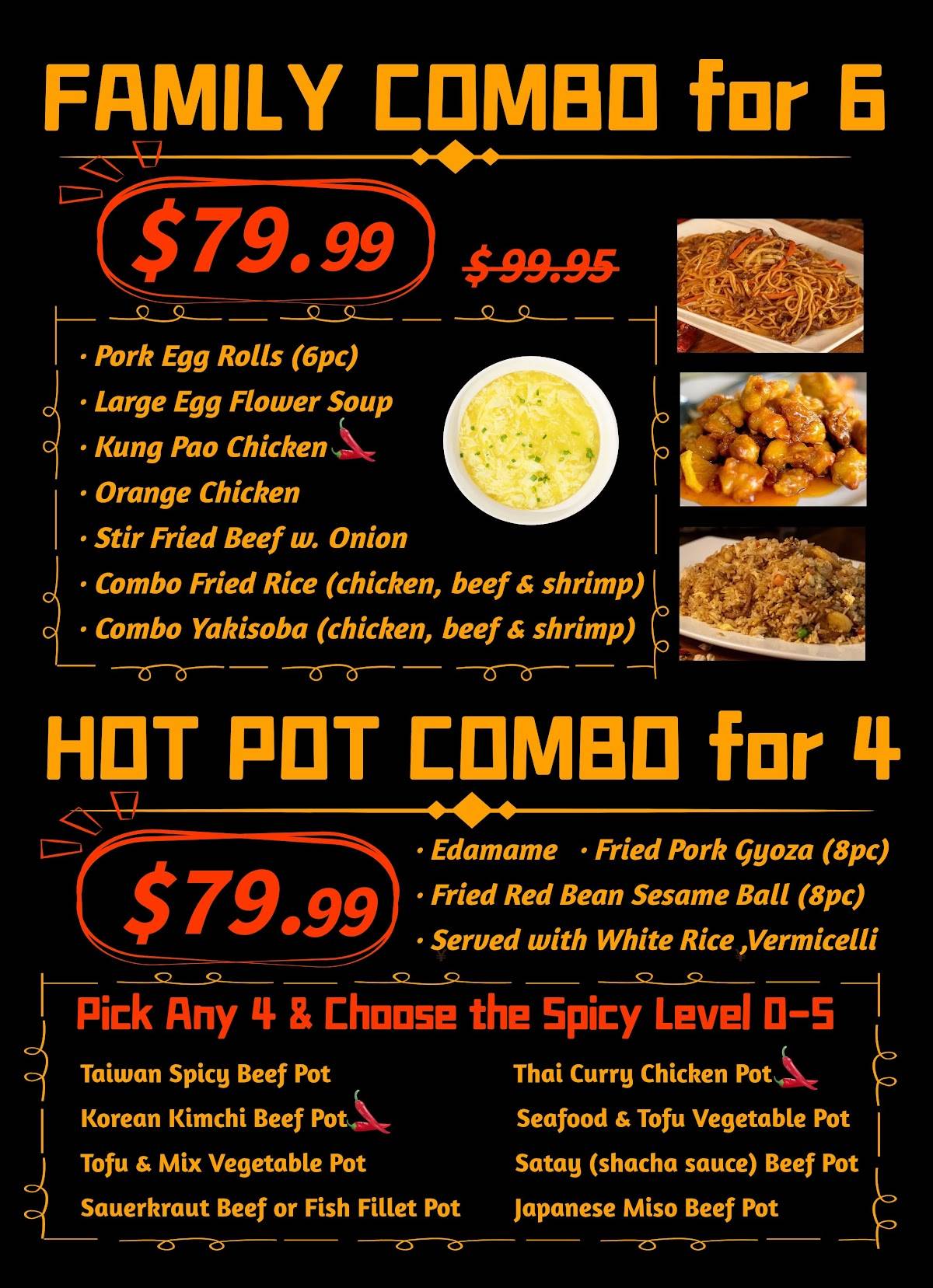 Menu at Pop Pot & Bowl restaurant, Ellensburg