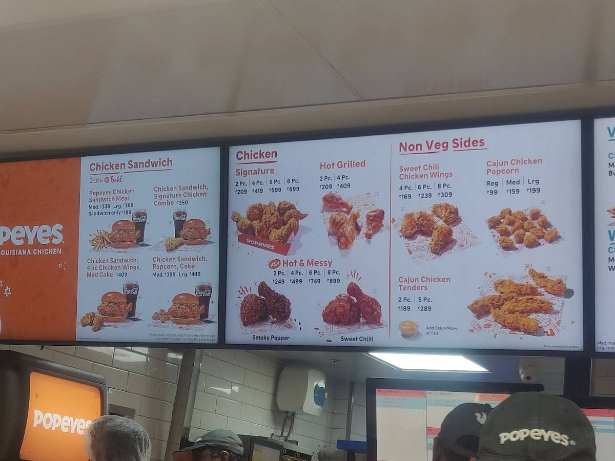 Menu at Popeyes - Famous Louisiana Chicken, Chennai, UG 41