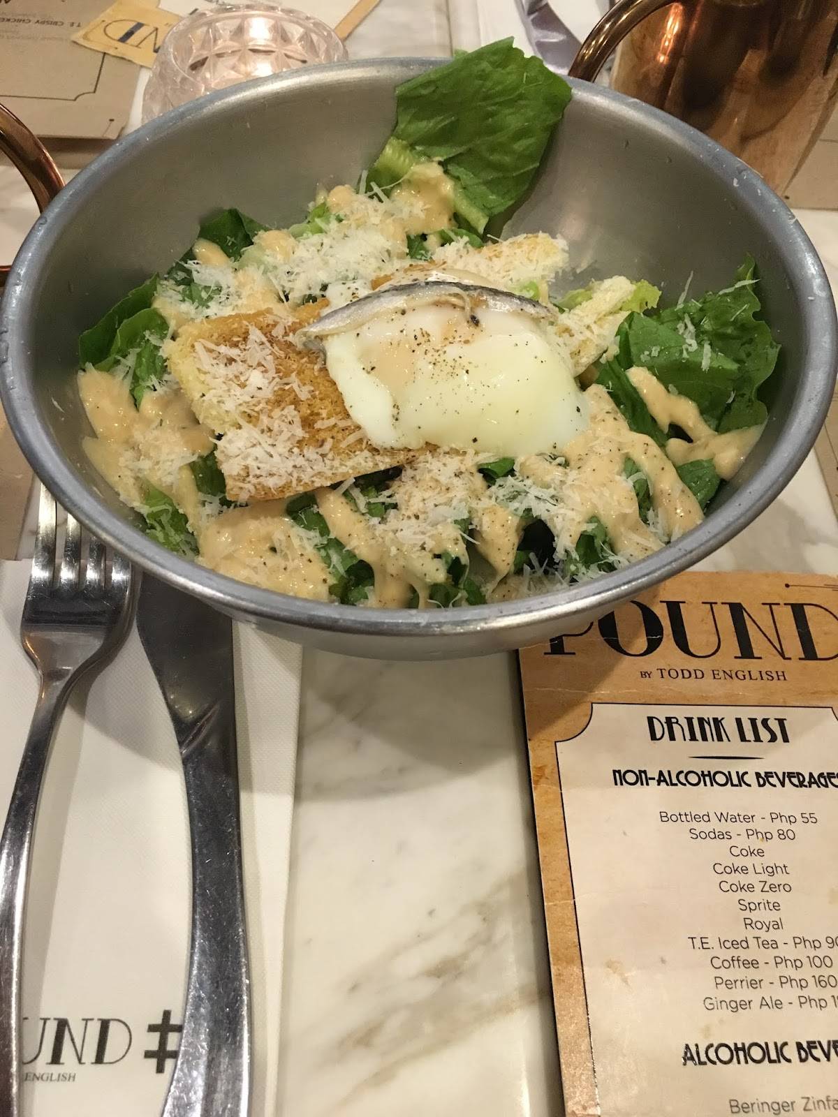 Menu at Pound BGC restaurant, Taguig, H322+C44