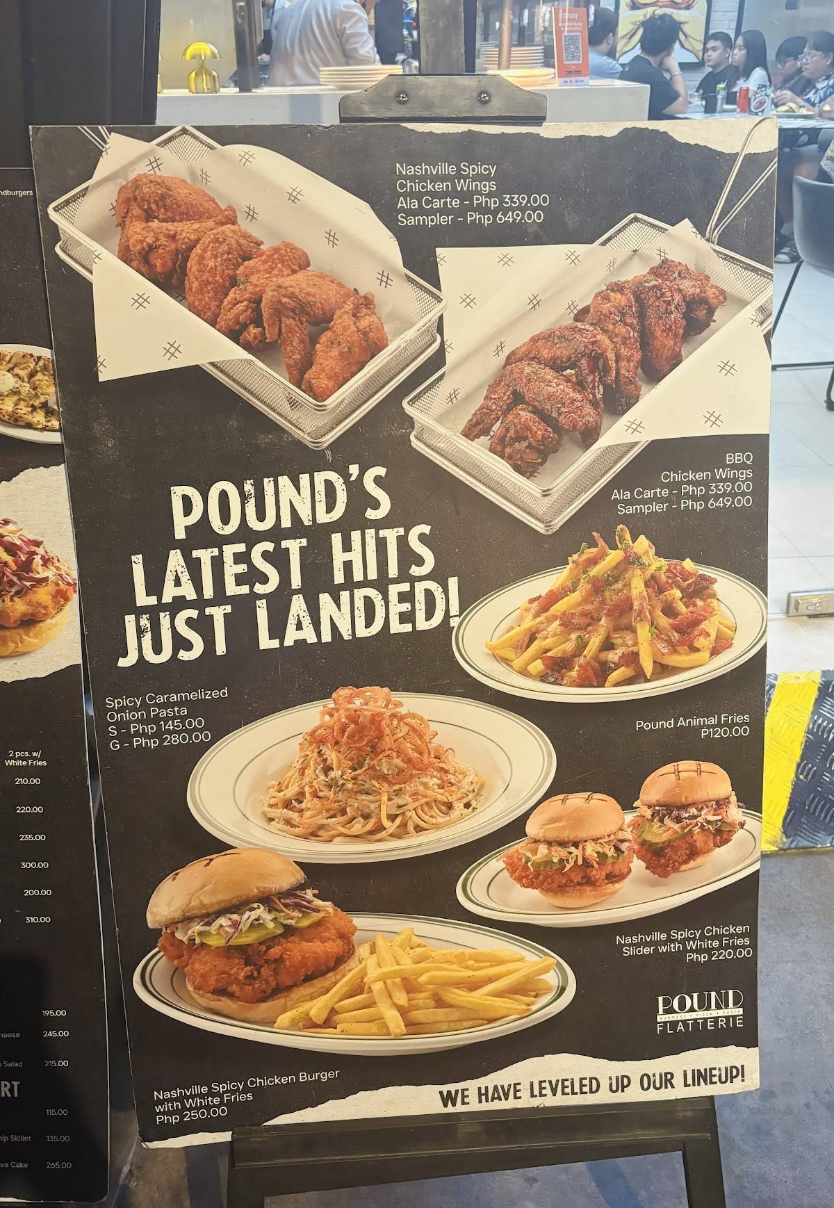 Menu at Pound x Flatterie BGC restaurant, Taguig, H322+C48