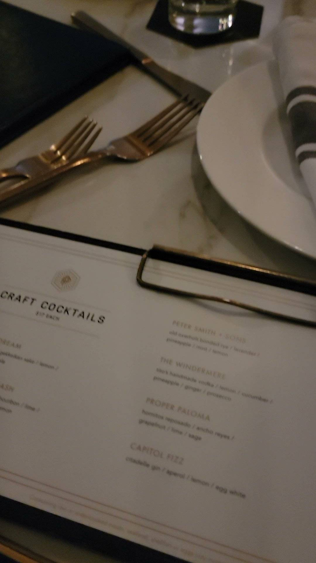 Menu at Prime + Proper steakhouse, Detroit