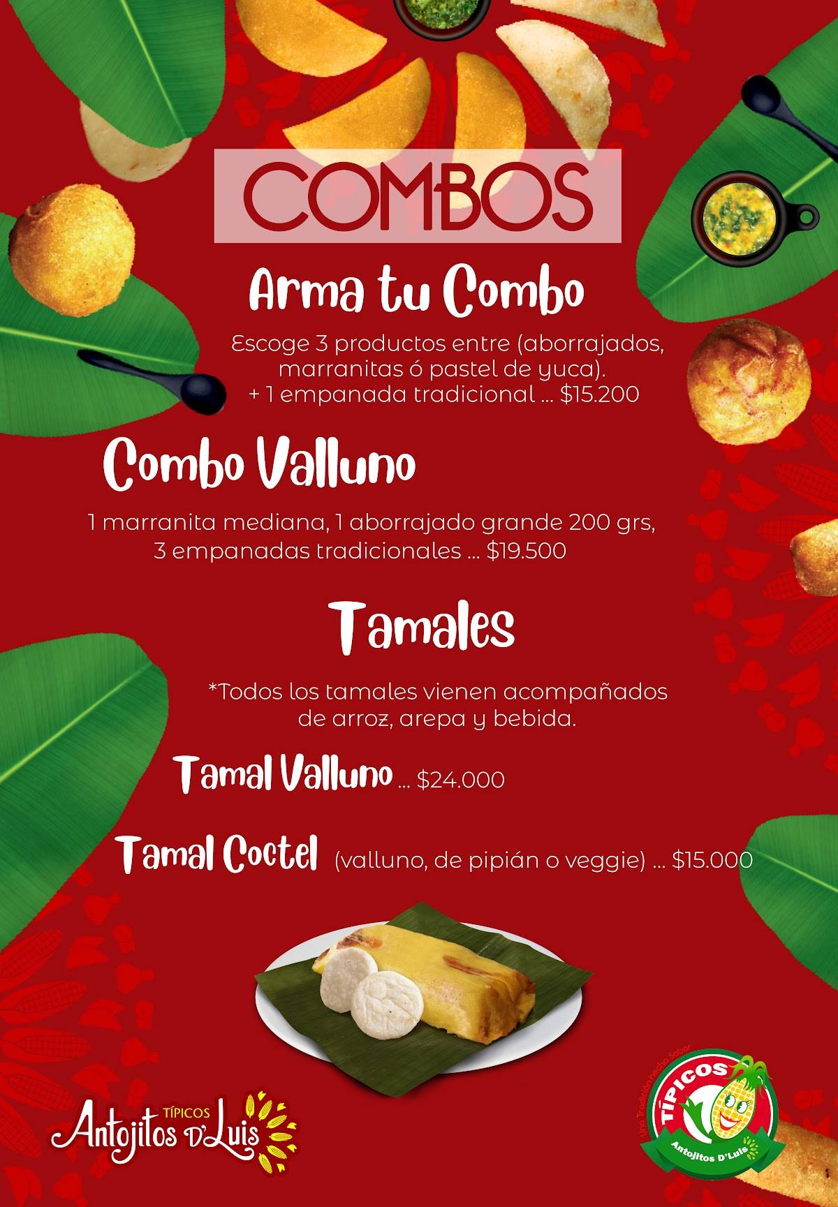 Carta del restaurante Productos D´Luis Puerto 125 Cali Pance, Cali