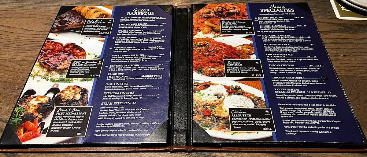 Menu at Blue Wolf Tavern pub & bar, Boardman, Boardman-Canfield Rd