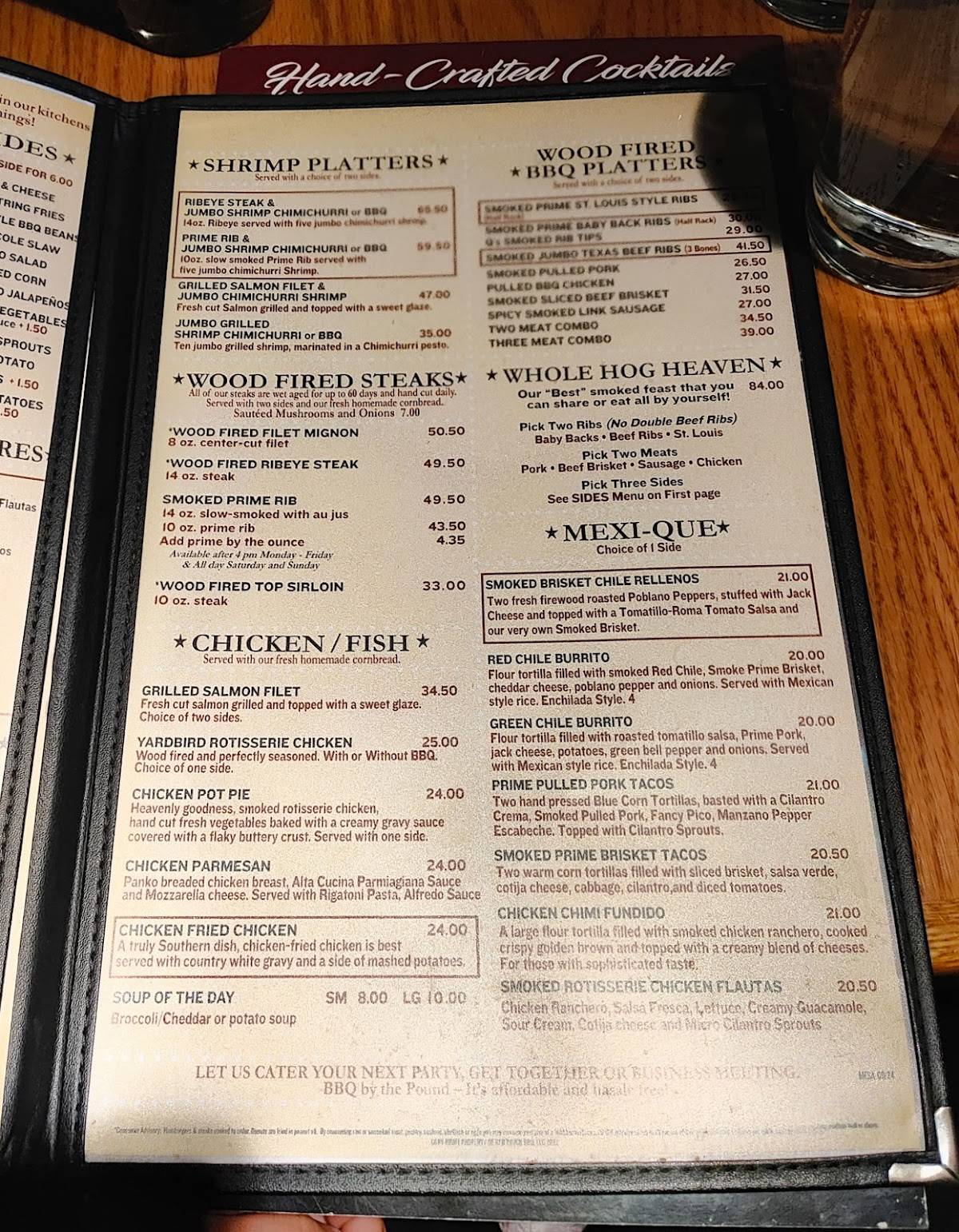 Menu at BOBBY Q of MESA Craft BBQ, Premium Steaks and AZ Tap Room, Mesa ...