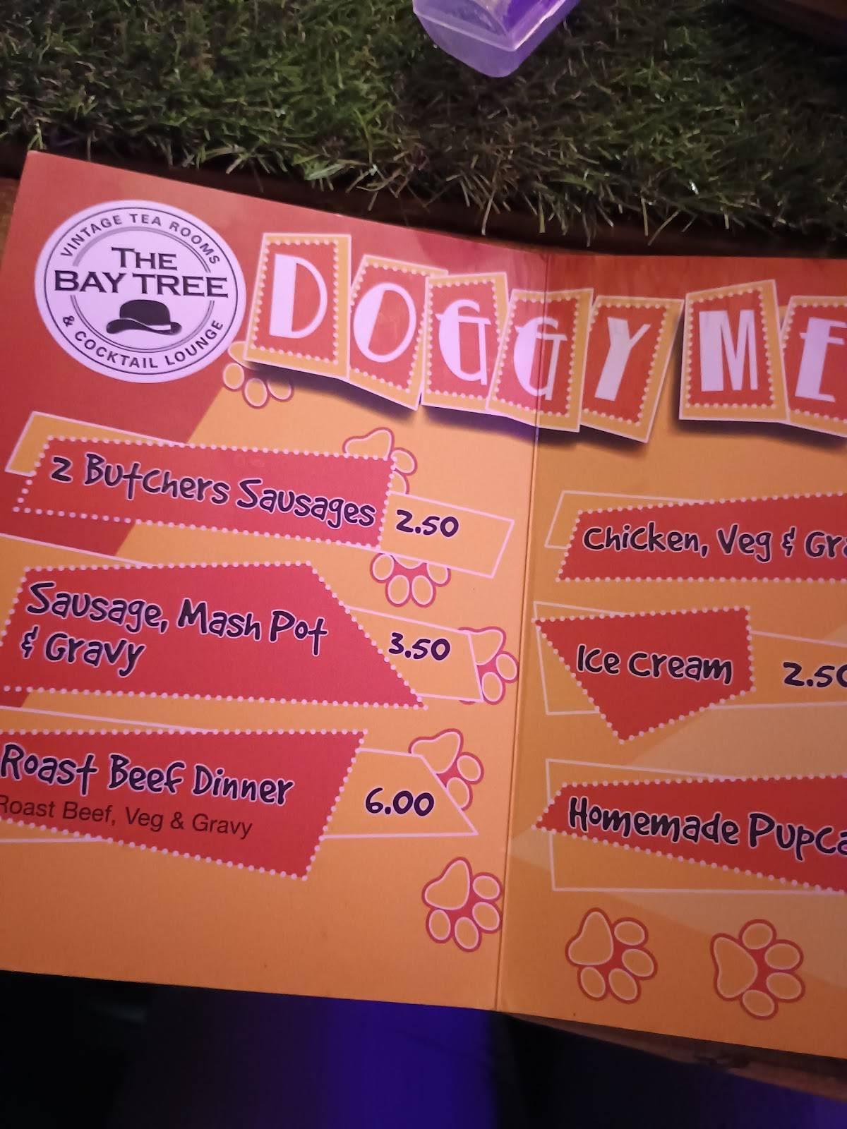 Menu at The Bay Tree Vintage Tea Room pub & bar, Welshpool