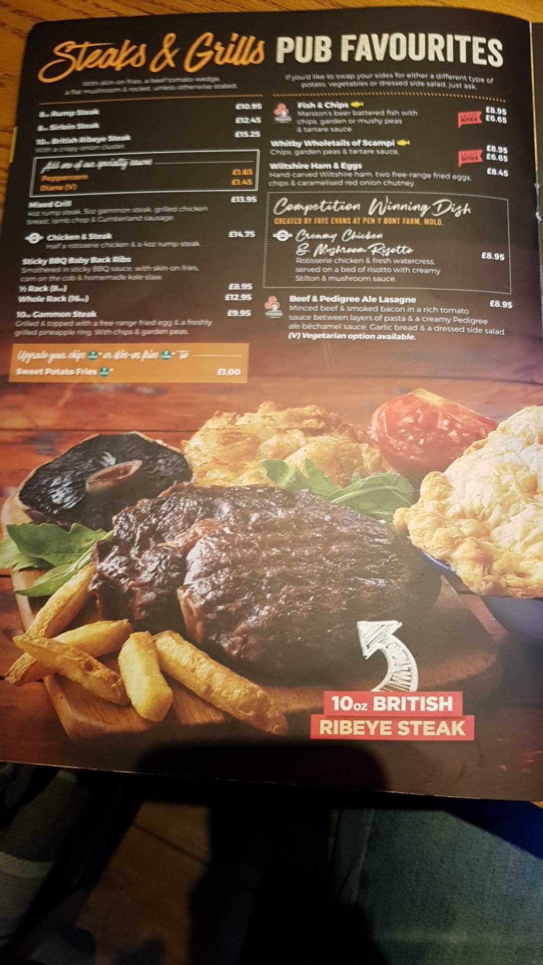 Menu at Curious Cow of Harrogate pub & bar, Harrogate