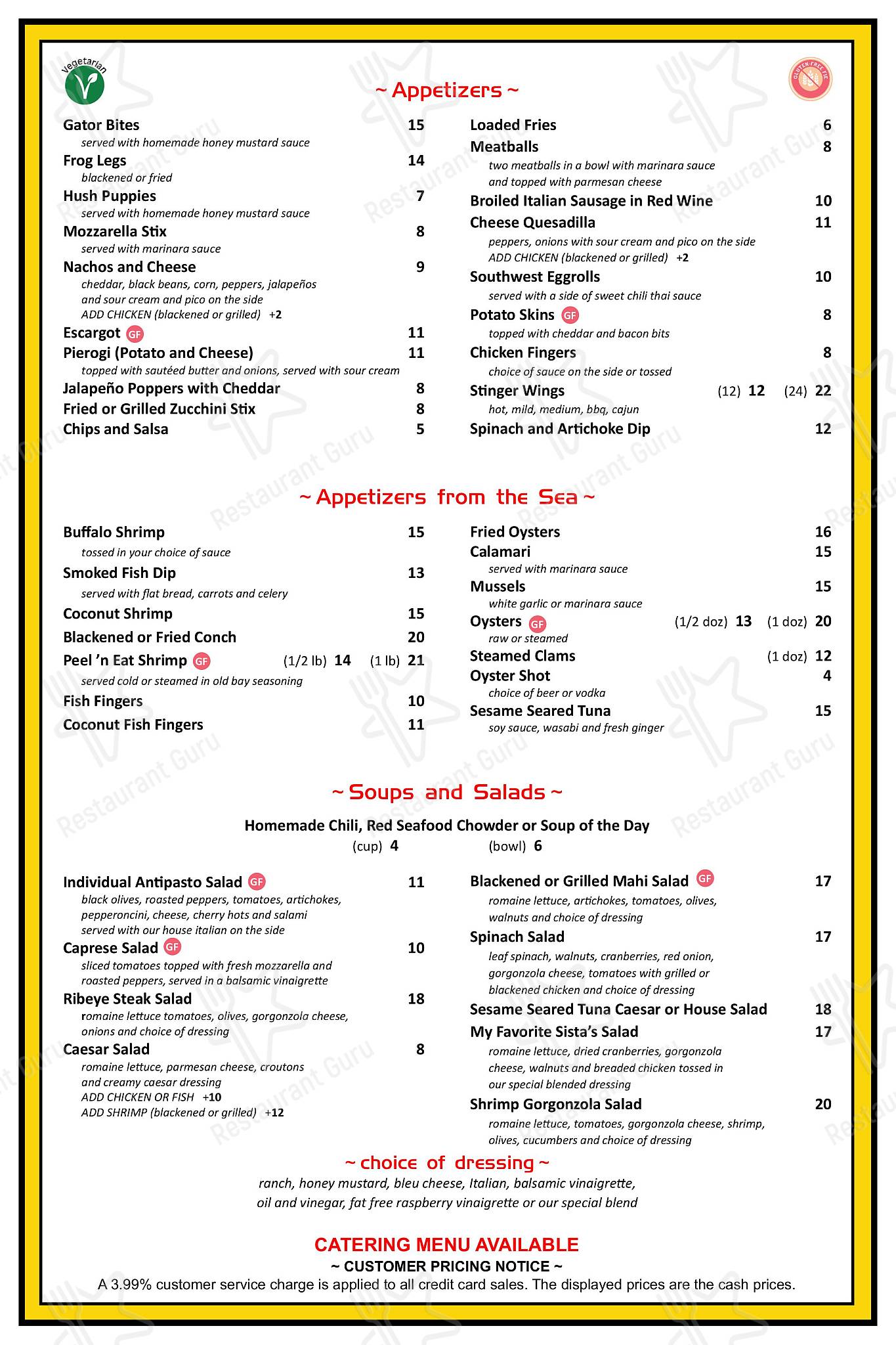Menu at The Hive Waterfront Restaurant & Tiki, Lantana