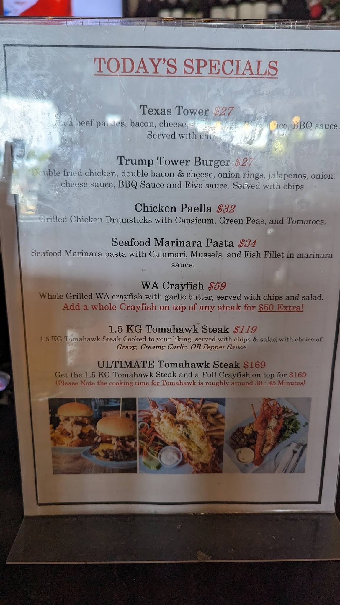 Menu at The Riverton Bar and Grill, Riverton