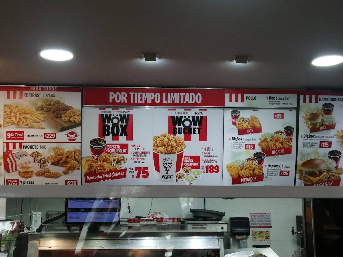 Carta del restaurante KFC, Puerto Vallarta, Blvd. Francisco Medina ...