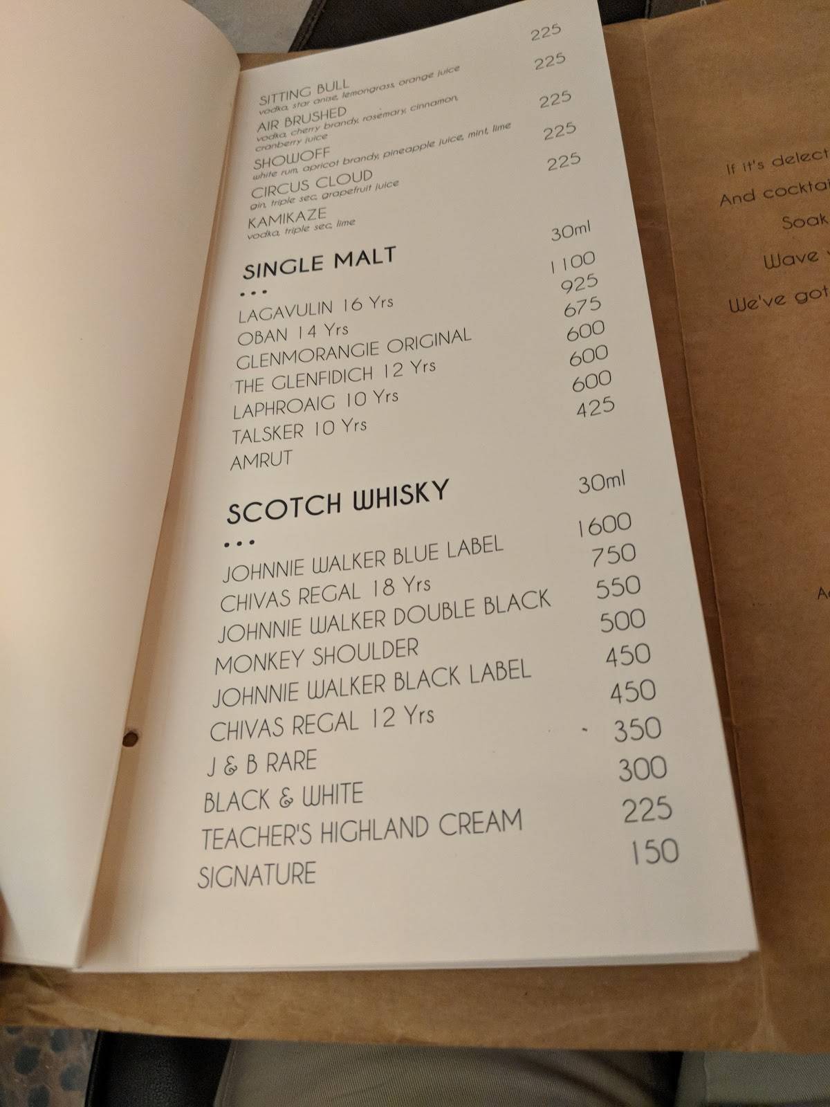 Menu at The Daily All Day Pune, Pune, Lane No. 7