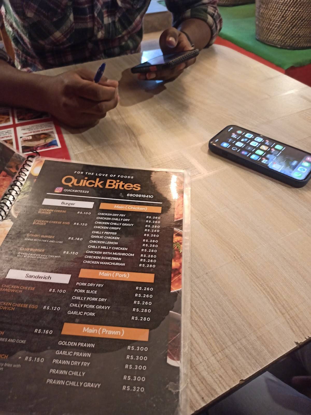 Menu at QUICK BITE, Jowai