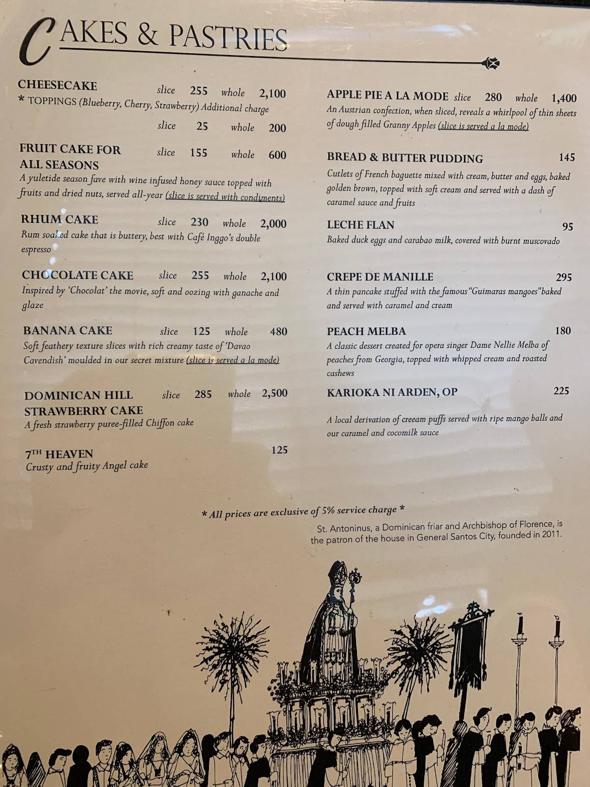 Menu at Café Inggo 1587 cafe, Quezon City