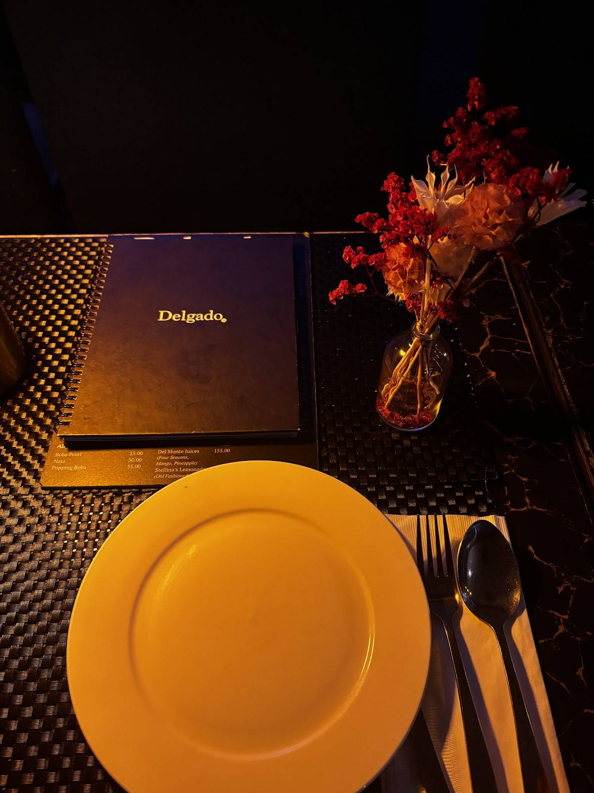 Menu at Delgado.112 restaurant, Quezon City