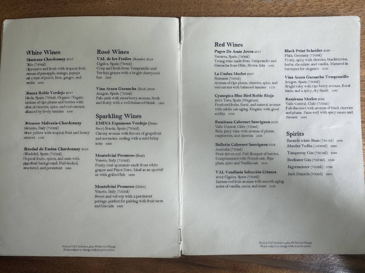 Menu at Talisay The Garden Cafe, Quezon City