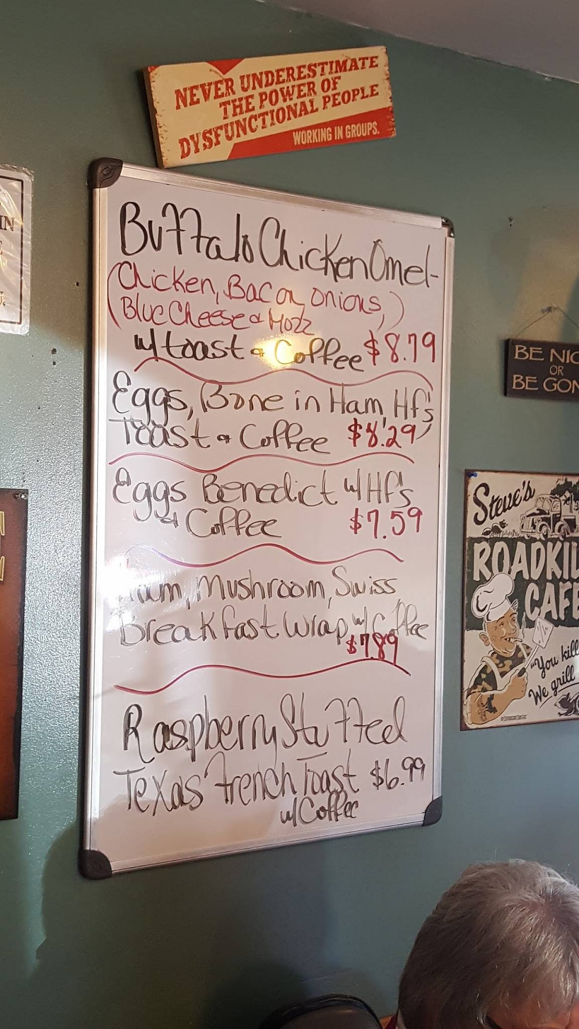 Menu at R Diner restaurant, Central Square
