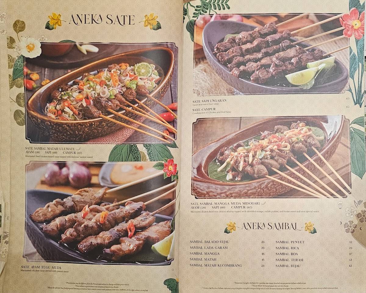 Menu at REMBOELAN restaurant, West Jakarta, Unit L1 - 118 & L1 - 119