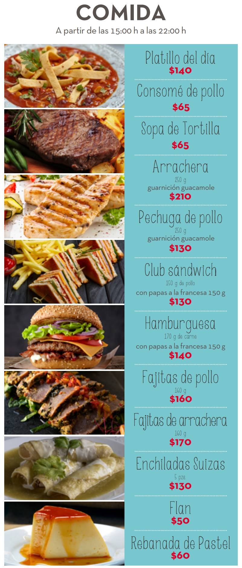 Menu at RESTAURANTE IBIS KITCHEN PASTA & GRILL, Merida