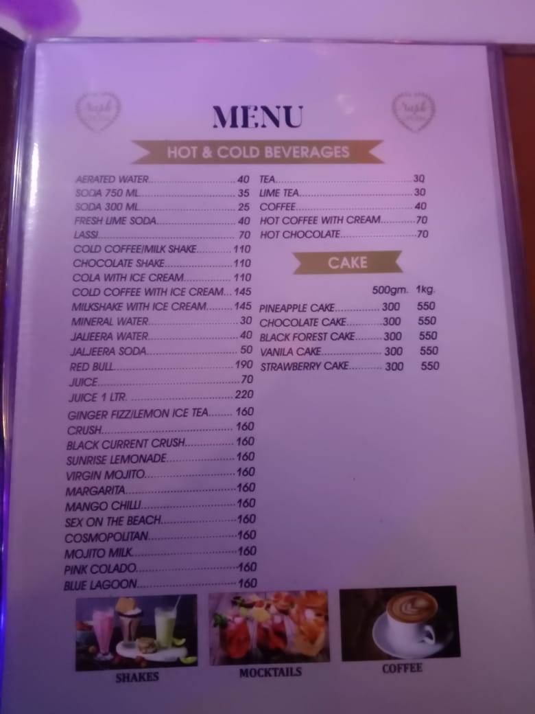 Menu at RUSH AND CRUSH CLUB & BAR, Aligarh