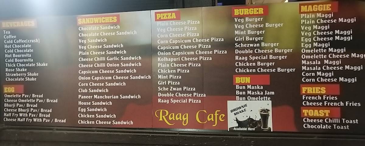 Menu at Raag Cafe And Biryani House, Pune