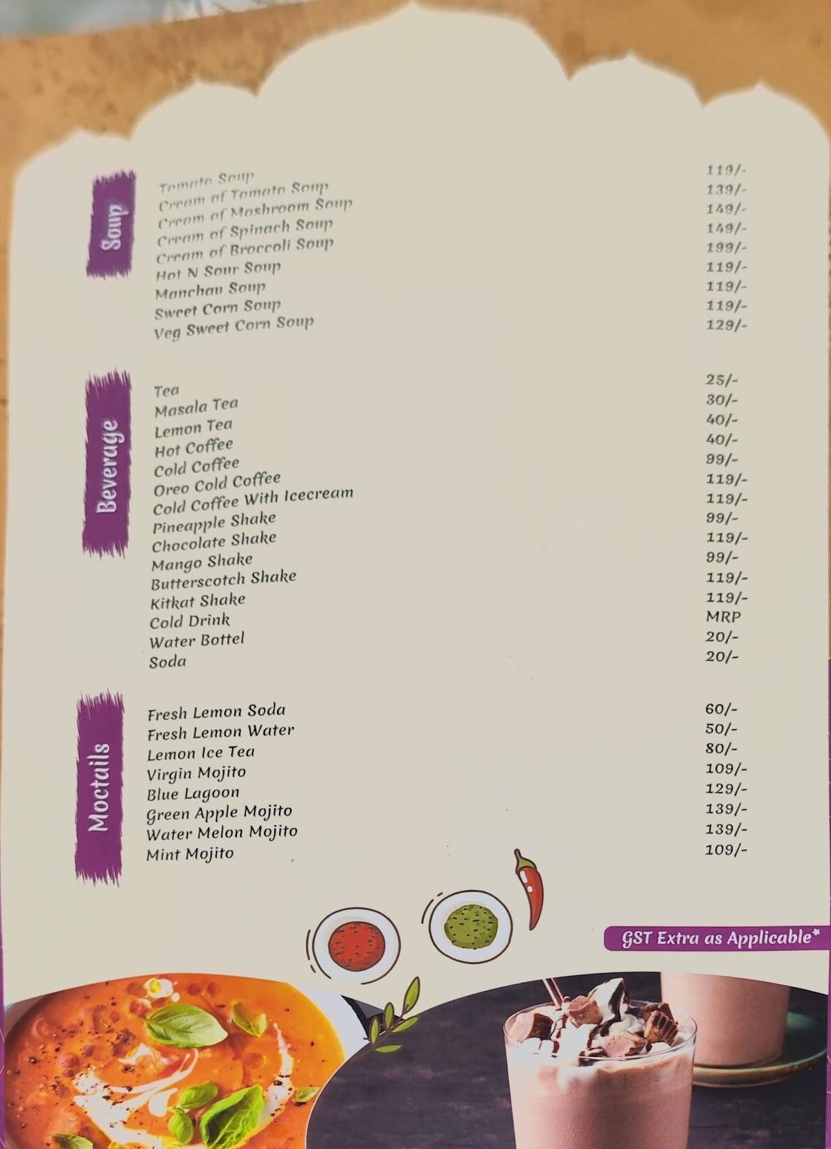 Menu at Radha Rani Family Restaurant, Jaipur