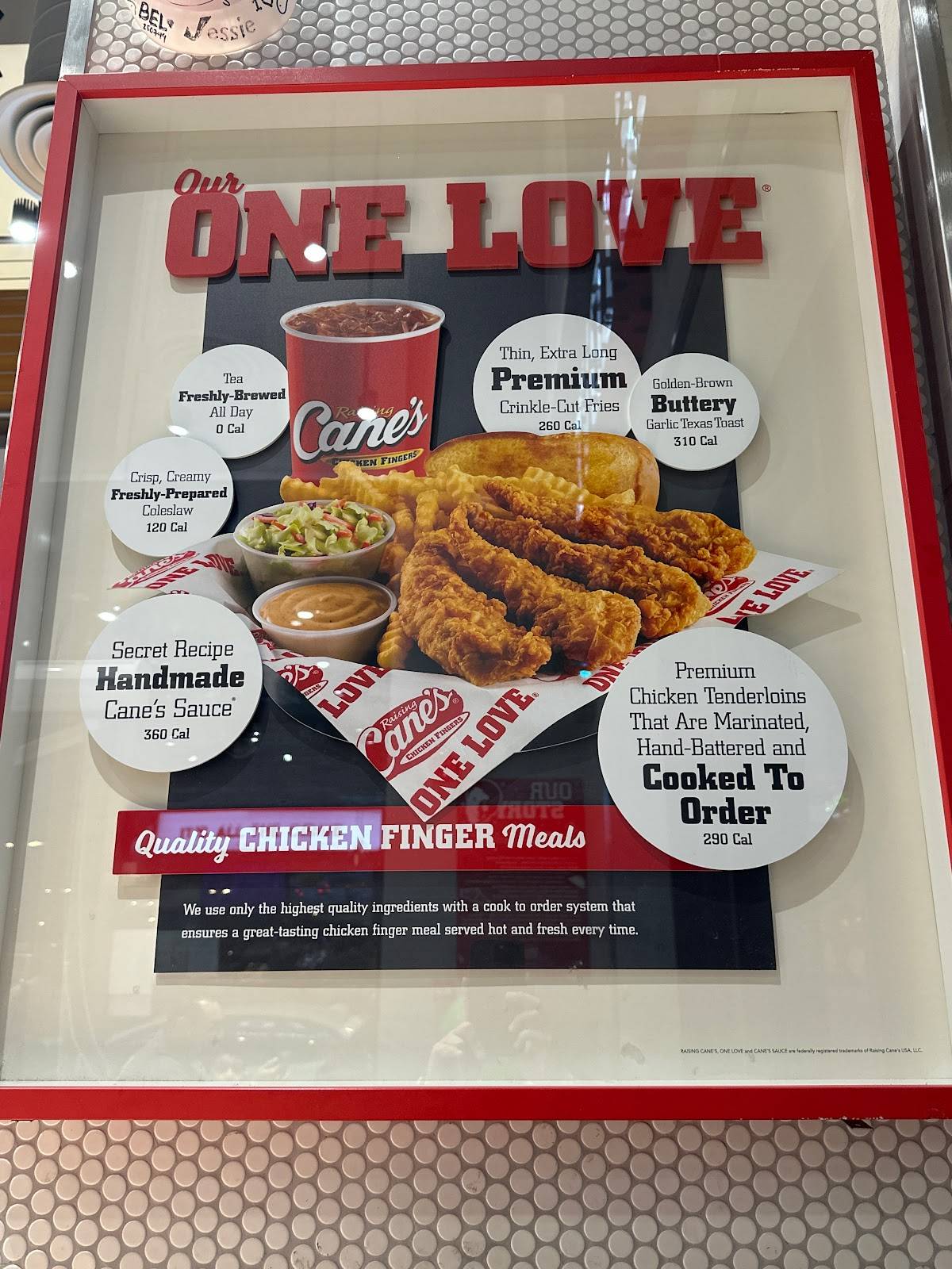 Menu at Raising Cane's restaurant, Dammam, Centro Khaleej - Drive thru
