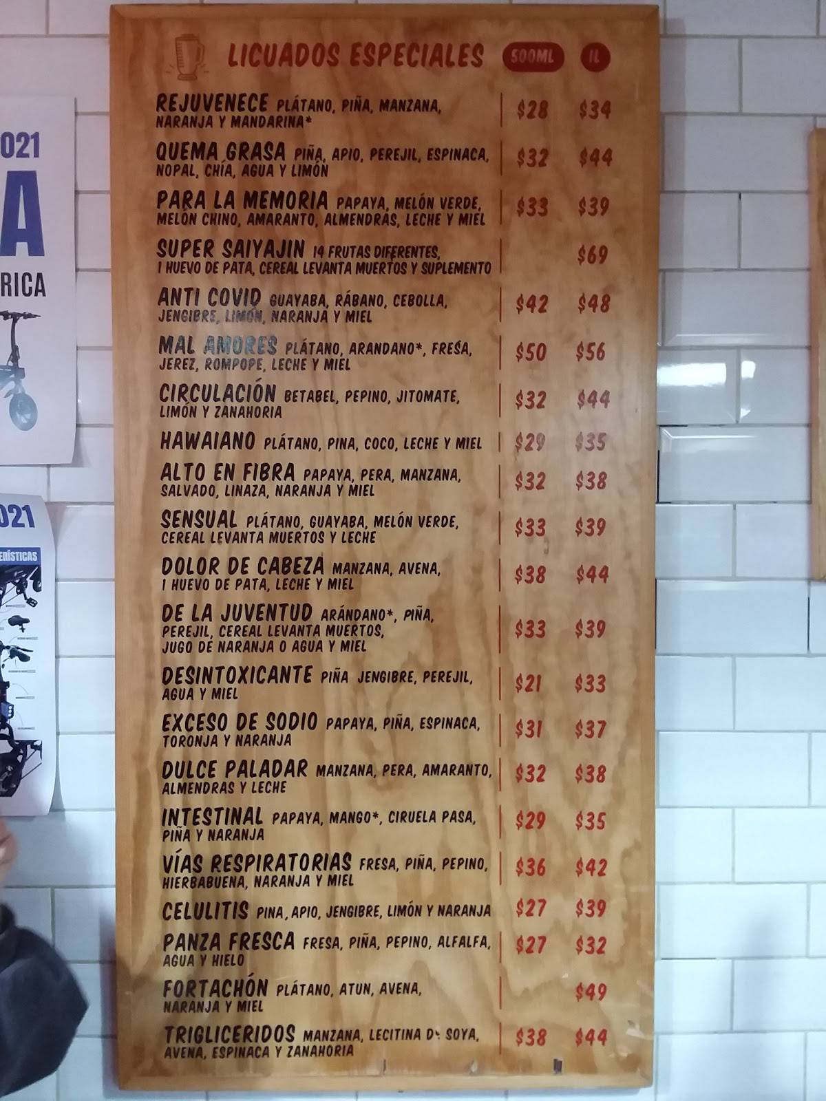 Carta del restaurante Refresquería Tita Sucursal Santa Monica, Guadalajara