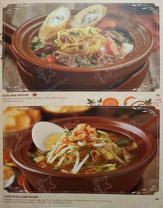 Menu at REMBOELAN restaurant, West Jakarta, Unit L1 - 118 & L1 - 119