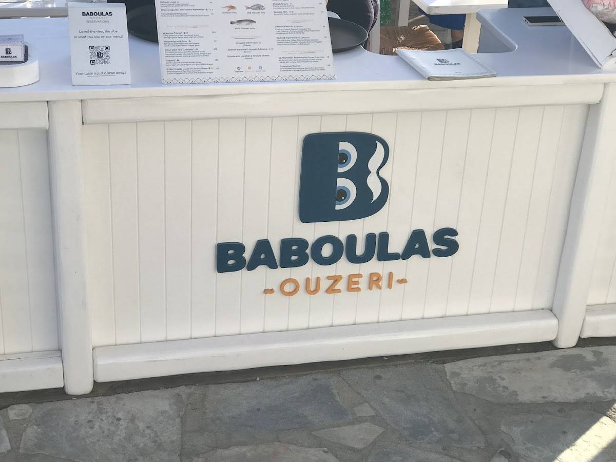 Menu at Remezzo, Mikonos
