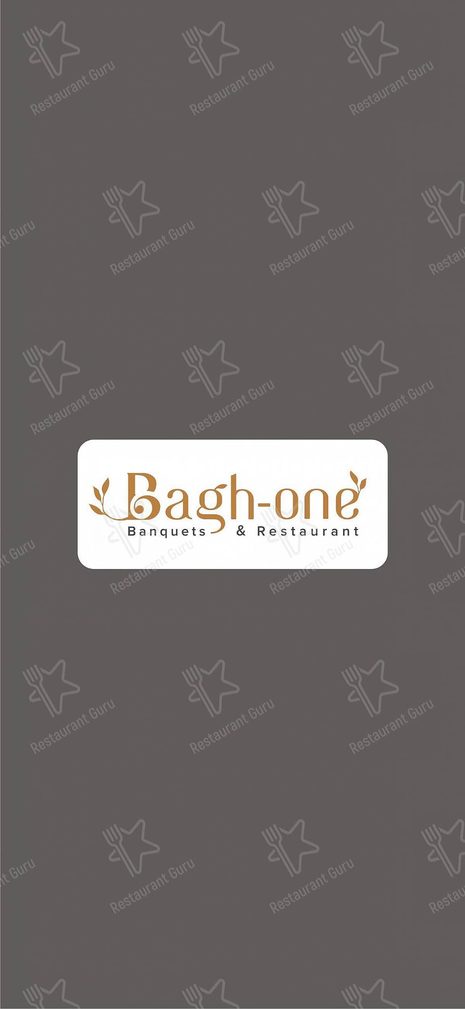 Menu at BAGH-ONE BANQUETS & RESTAURANT, Ahmedabad