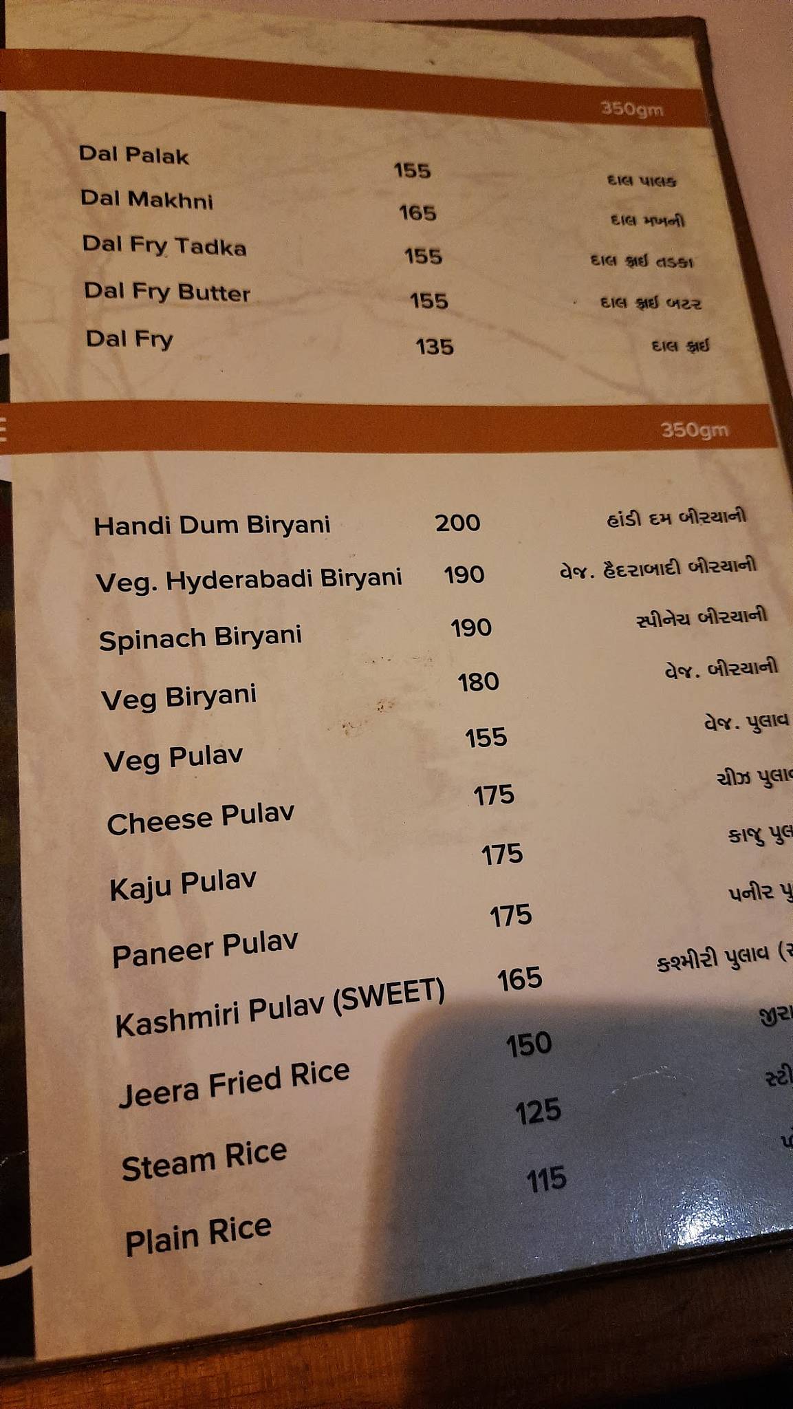 Menu at BAGH-ONE BANQUETS & RESTAURANT, Ahmedabad
