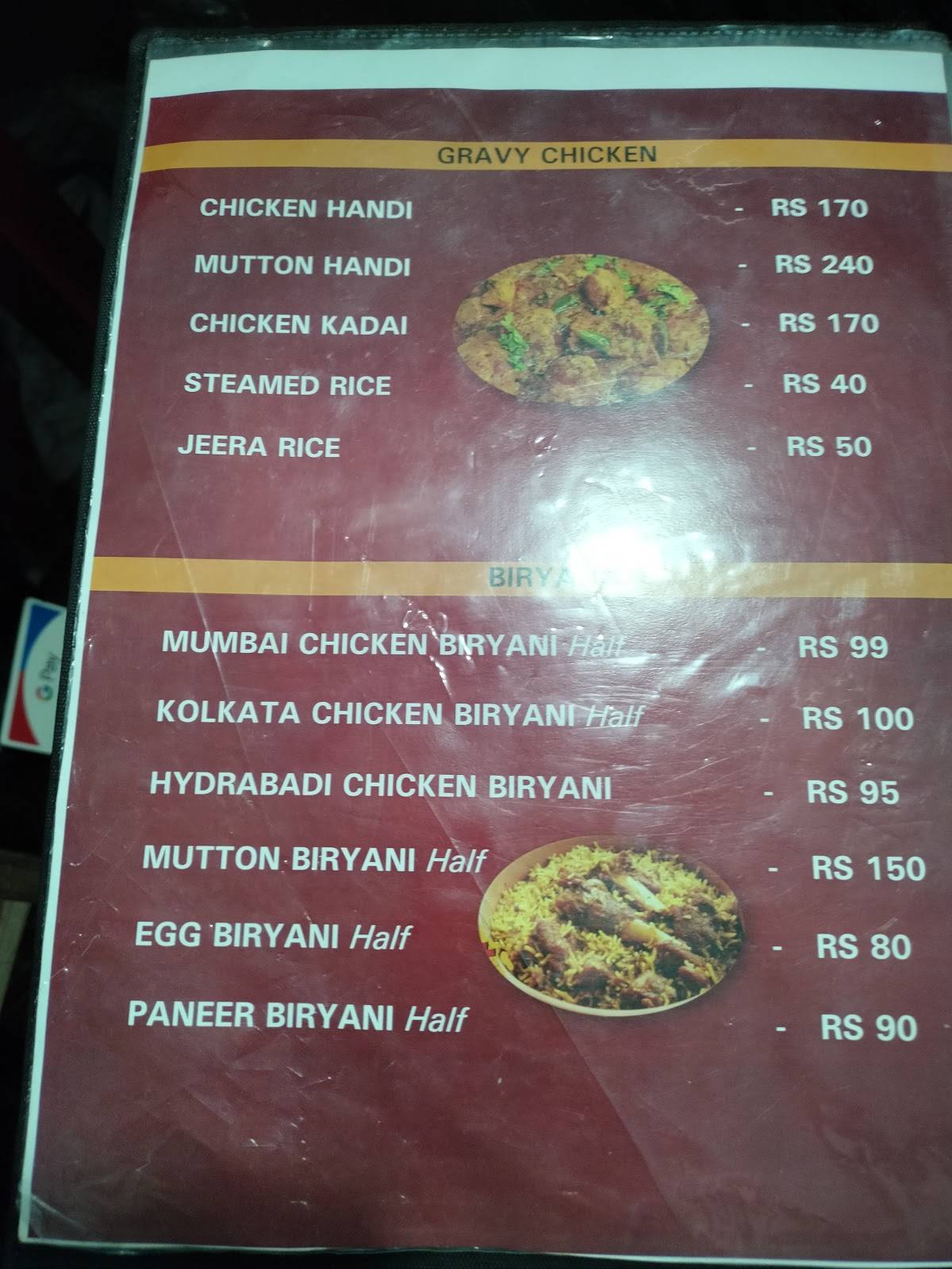 Menu at BIRYANI HOUSE, Dimapur, 04