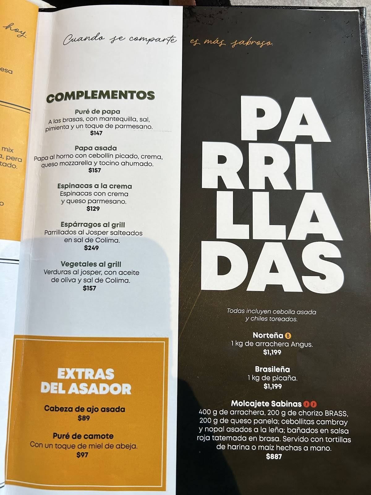 Carta del restaurante BRASS Cancún, Cancún