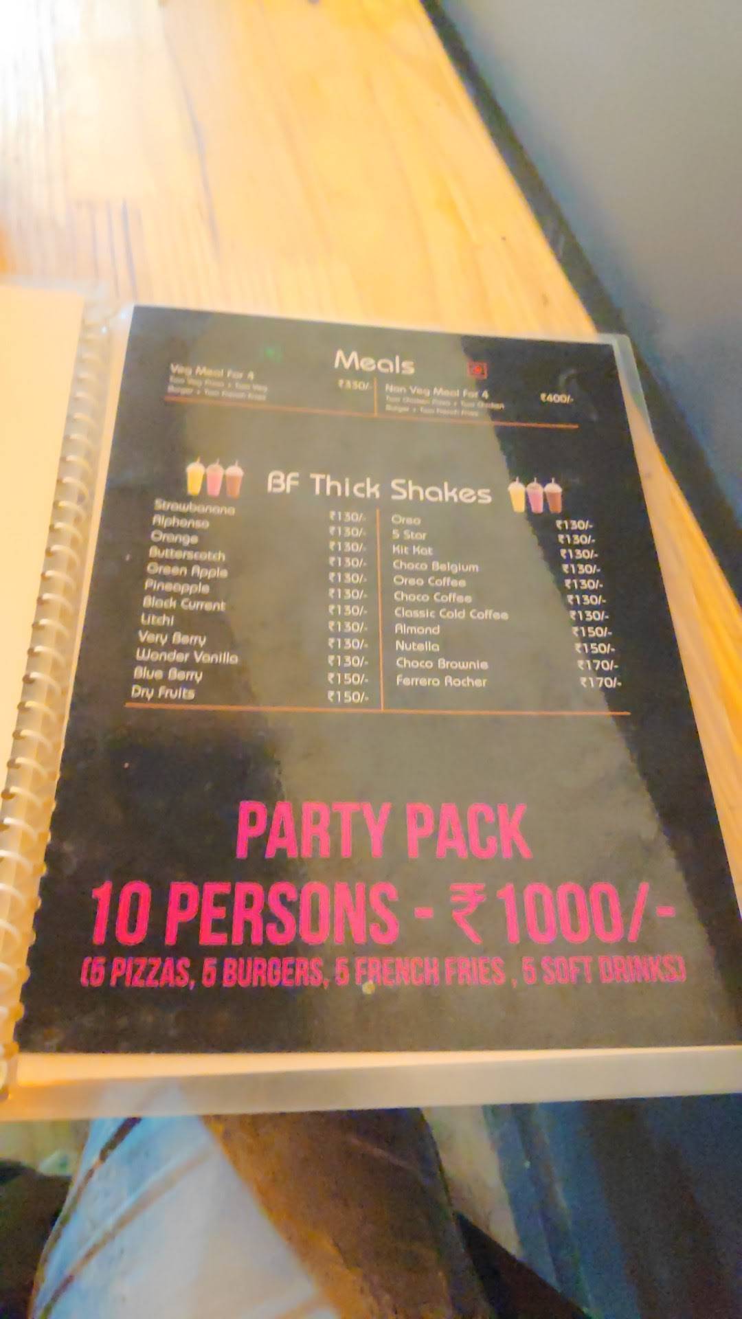 Menu at Backen Fresh Bakery, Hyderabad