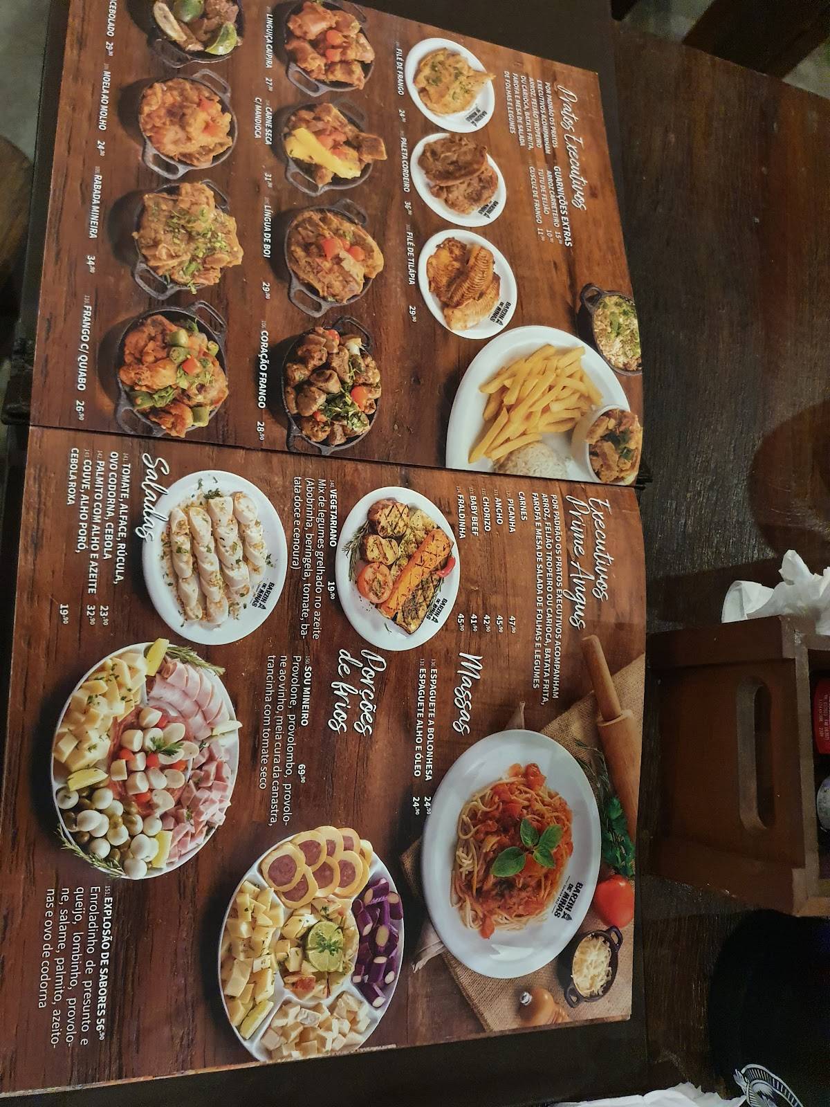 Menu em Barzin de Minas, Piracicaba