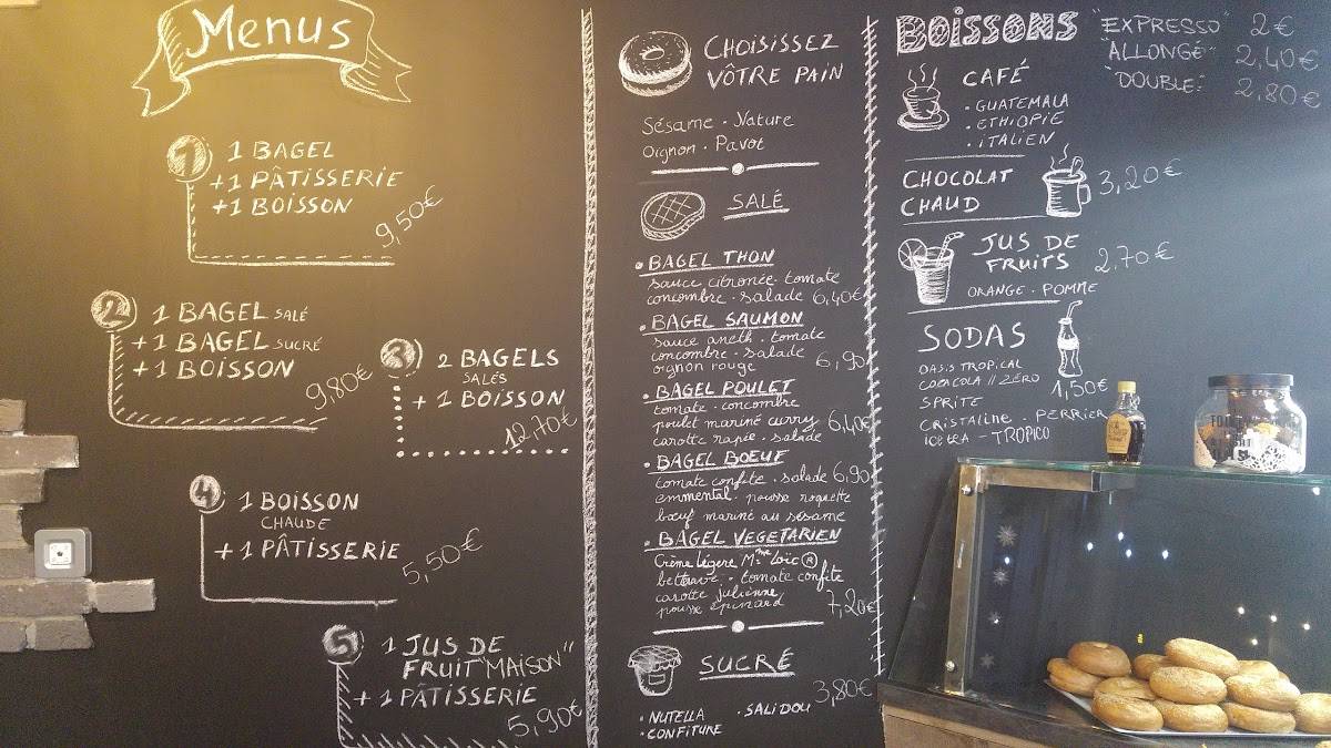 Carta del restaurante Before After Coffee, Palaiseau