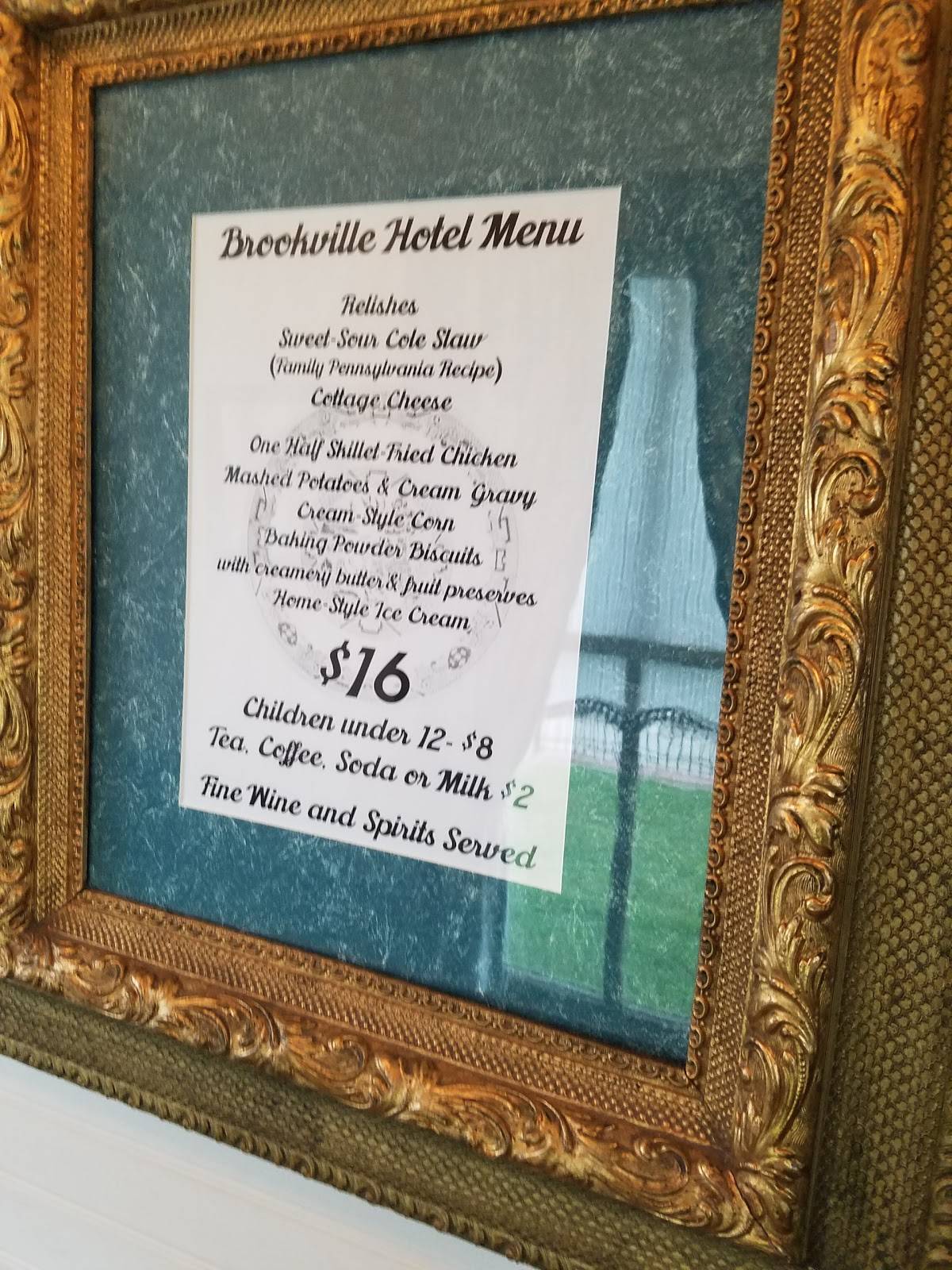 Menu at Legacy/Brookville Hotel restaurant, Abilene