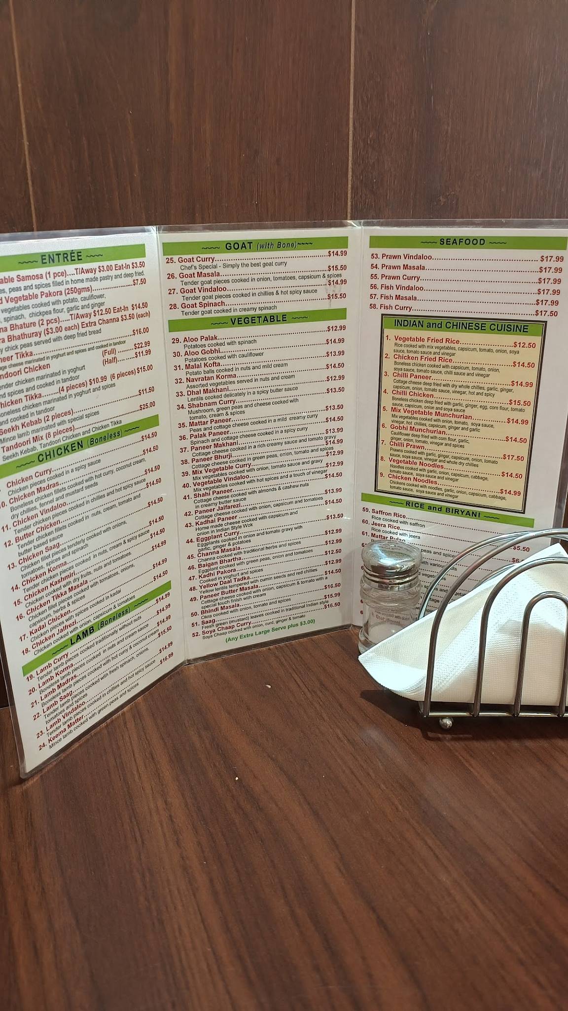 Menu at Calcutta Sweets & Indian Food House restaurant, Dandenong, 72b ...