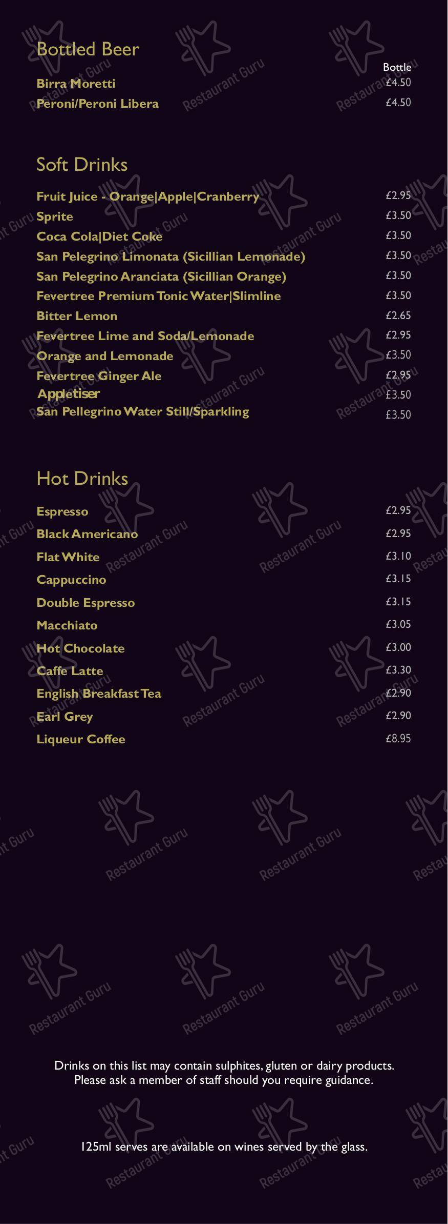 Menu at Casa La Cucina Italiana - Evesham restaurant, Evesham