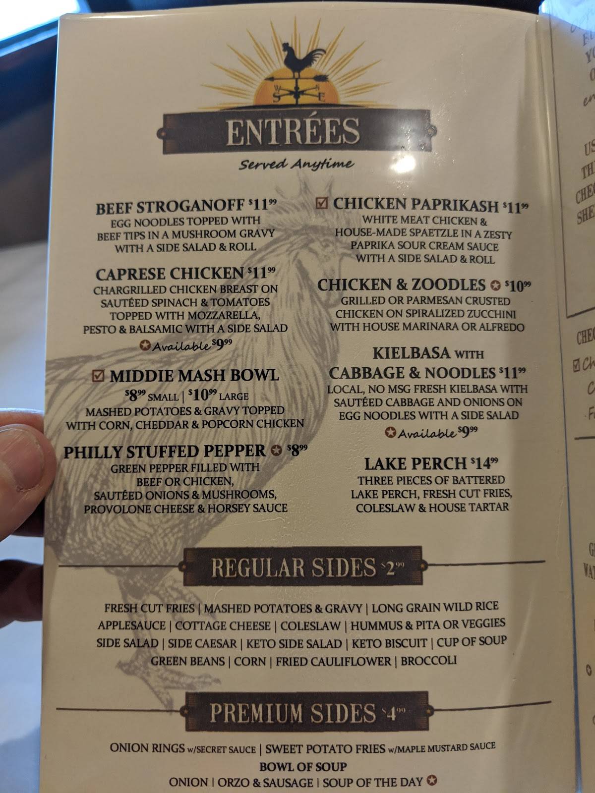 Menu at Check Please Cafe, Grafton