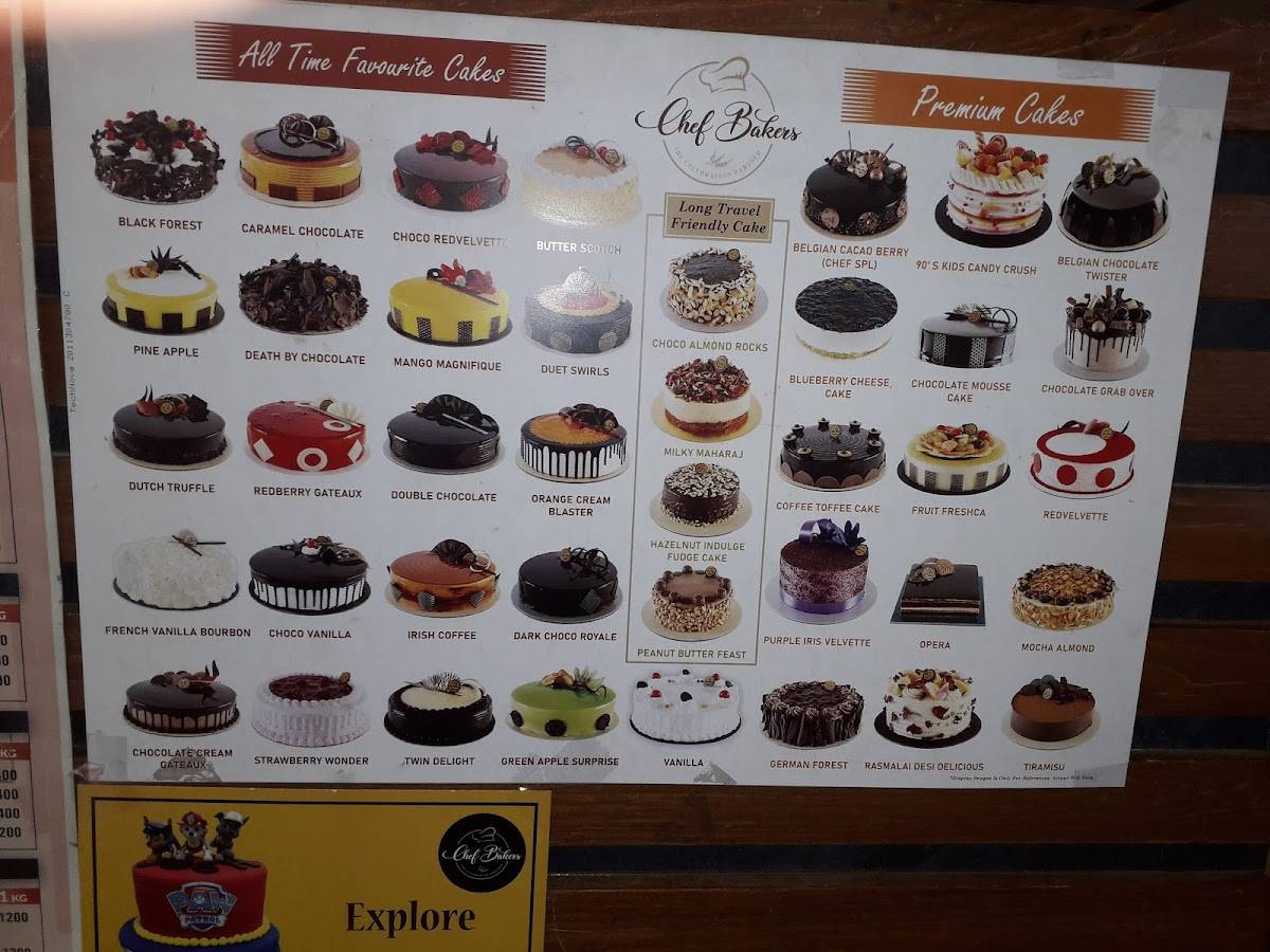 Menu at Chef Bakers - Brookefield, Bengaluru